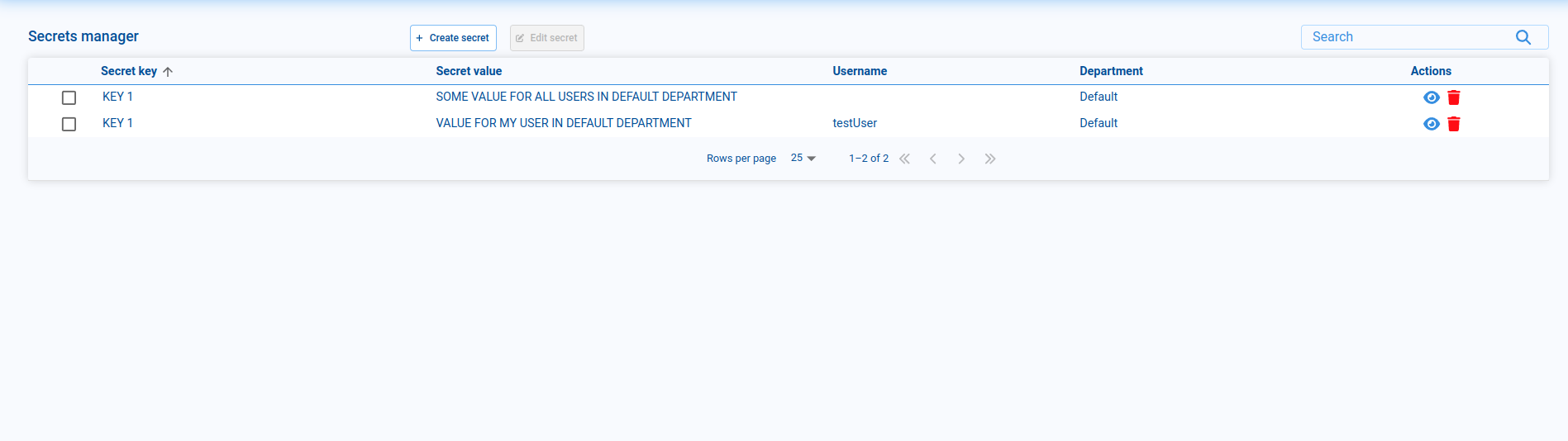 Secrets manager | Pyplan Knowledge Base